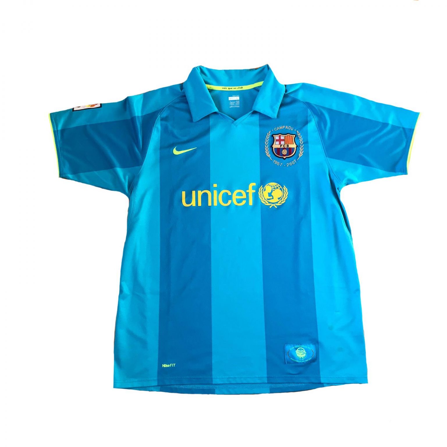 Camiseta FC BARCELONA 2007/2008 visitante (L) - Football History in shirts